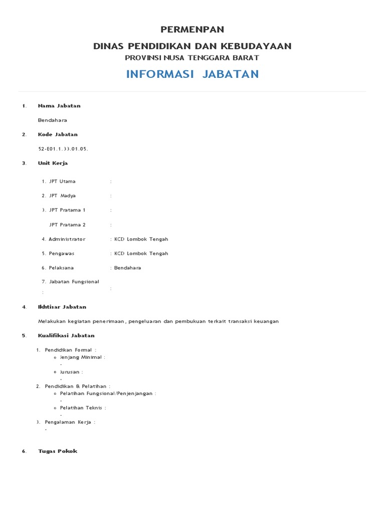BENDAHARA | PDF