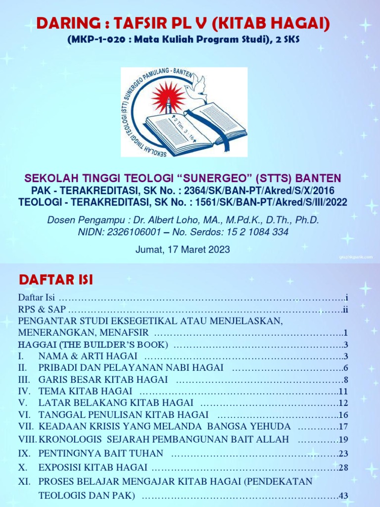 Kitab Hagai 2023 Ok | PDF | Ilmu Sosial