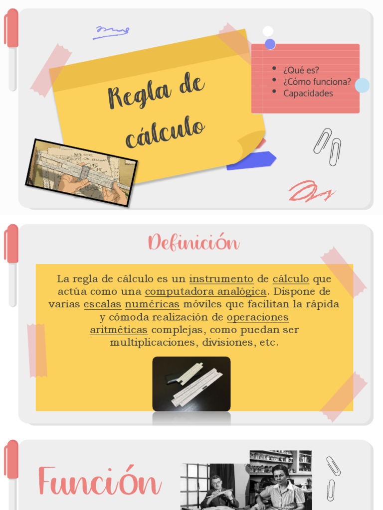 Evolución y uso de la regla de cálculo | PDF | Informática | Circuito ...