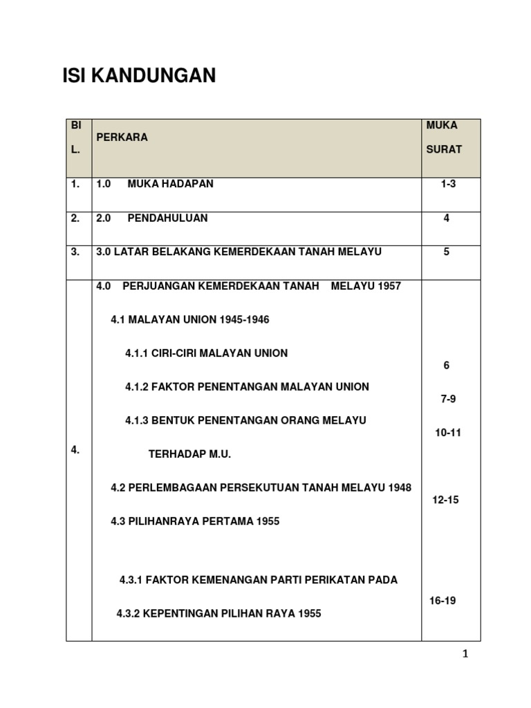 Proses Kemerdekaan Tanah Melayu | PDF