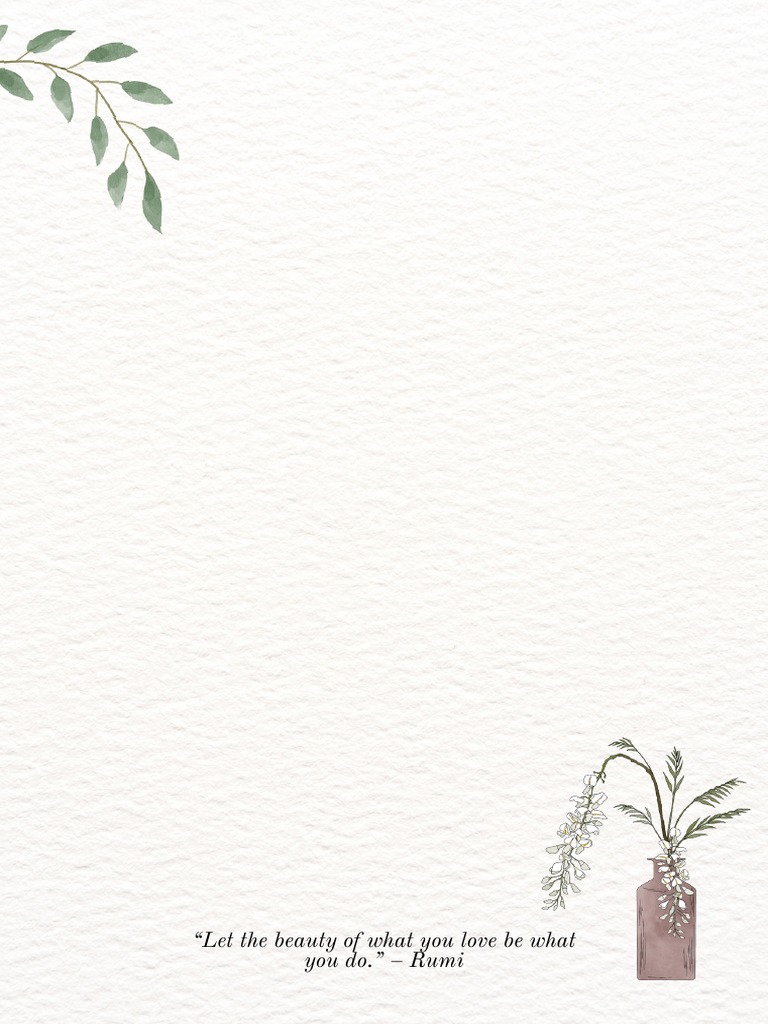 Beige Green Grow Daily Journal 8.5 X 11 Letter | PDF