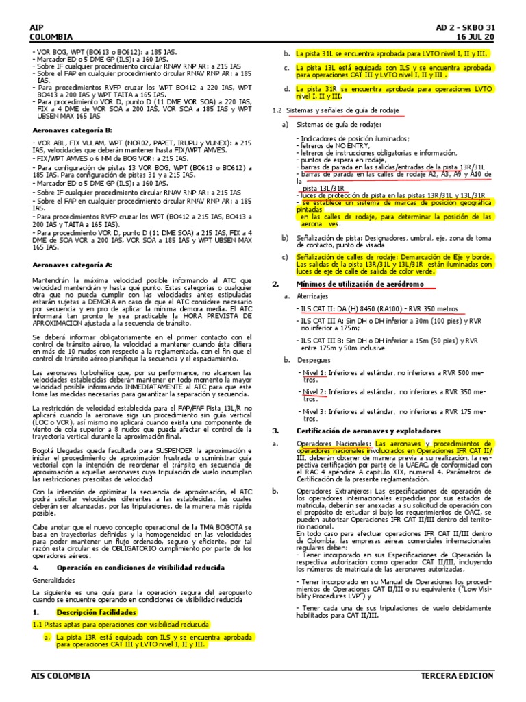 Procedimientos LVP BOG | PDF