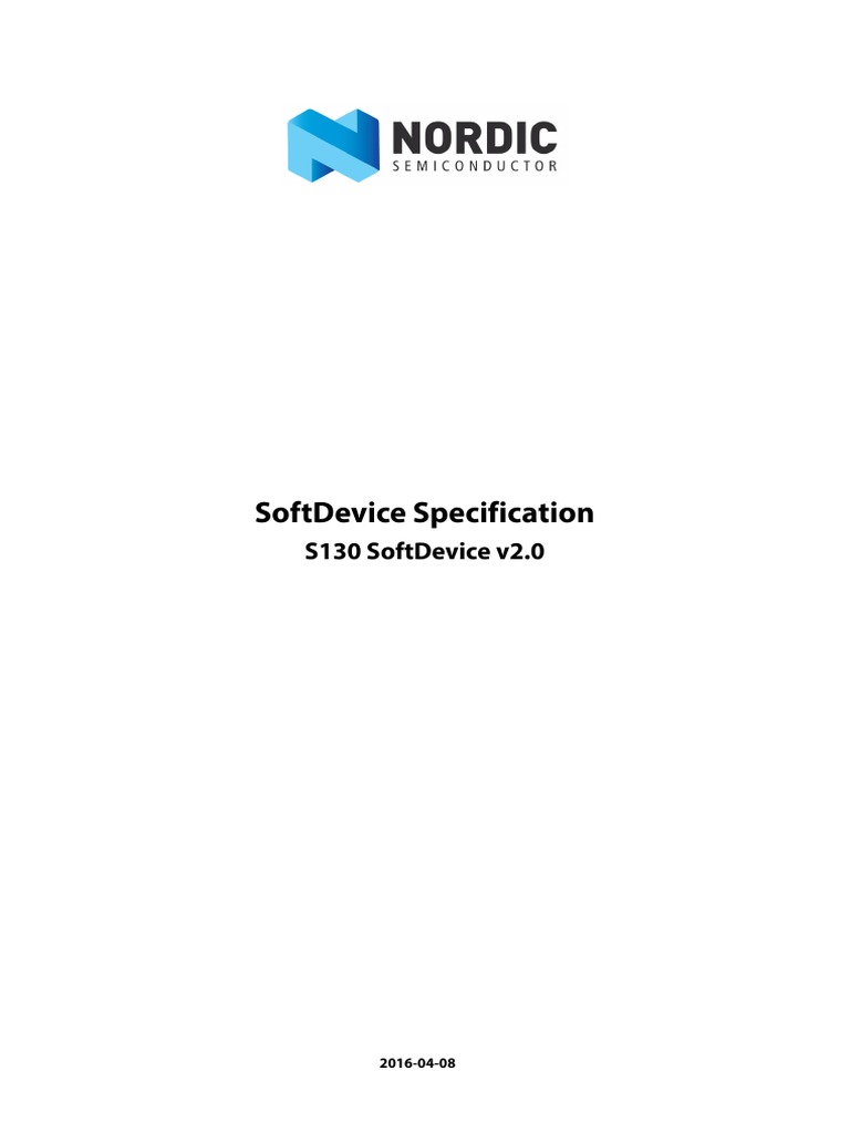 S130 SDS v2.0 | PDF | System On A Chip | Bluetooth