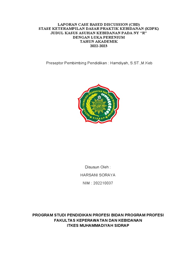 CBD Stase KDPK | PDF | Pengembangan Diri | Kesehatan Holistik