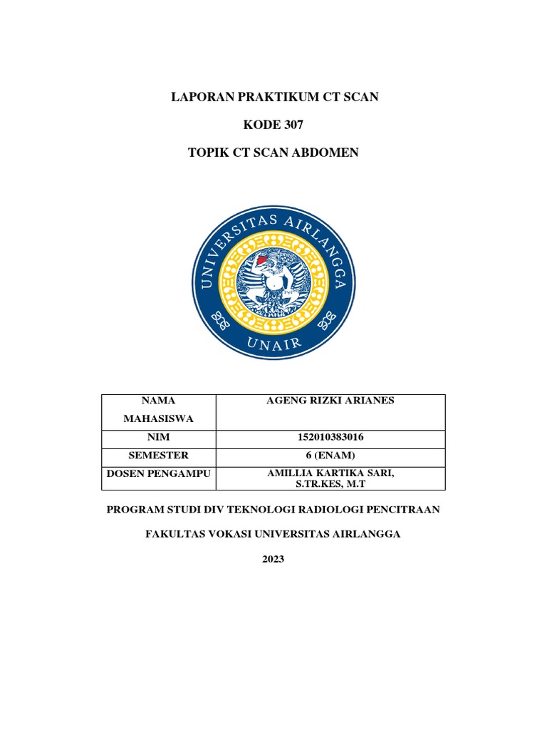 Praktikum CT Scan Abdomen 2023 | PDF | Sains & Matematika