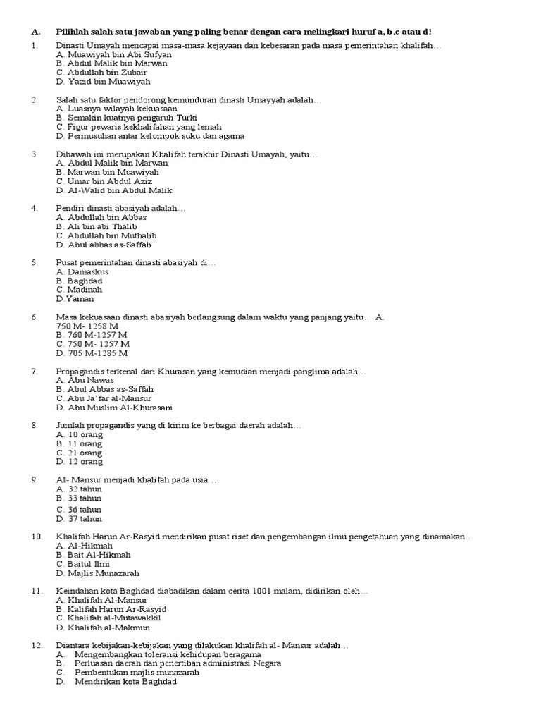 SOAL SKI KLS 8.docx | PDF