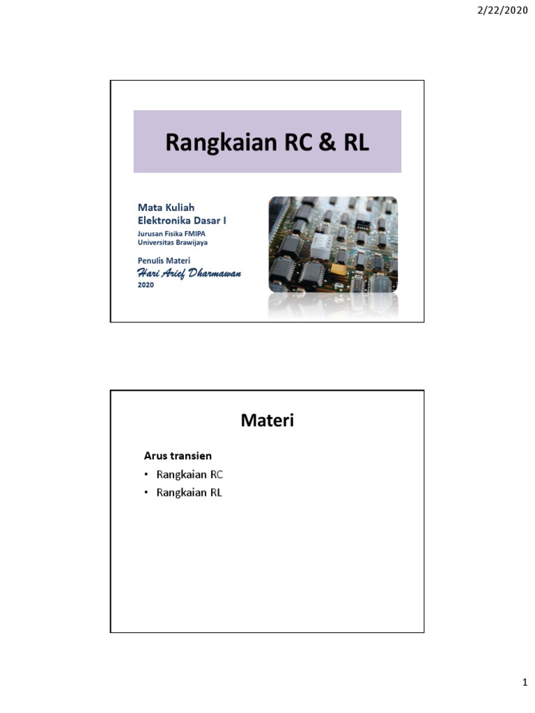 05 Rangkaian Rc Dan Rl Pdf Pdf