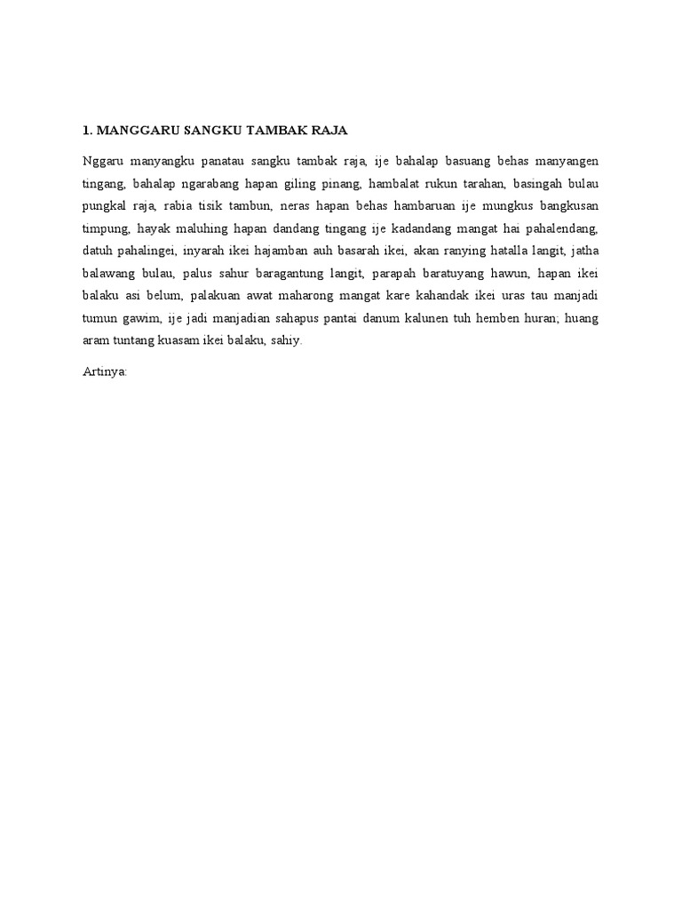 Doa Hindu Kaharingan | PDF