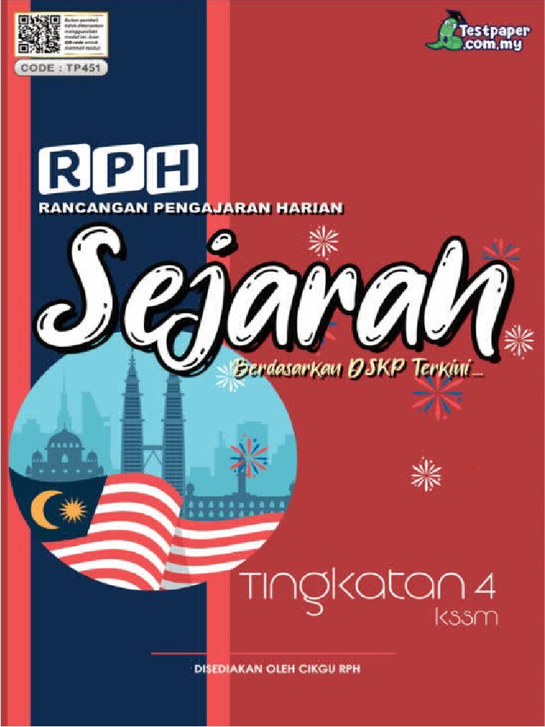 RPH Sejarah Tingkatan 4 KSSM 01 | PDF