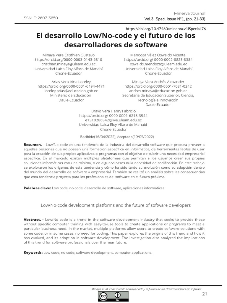 LowNo-code Development Platforms and The Future of | PDF | Software ...