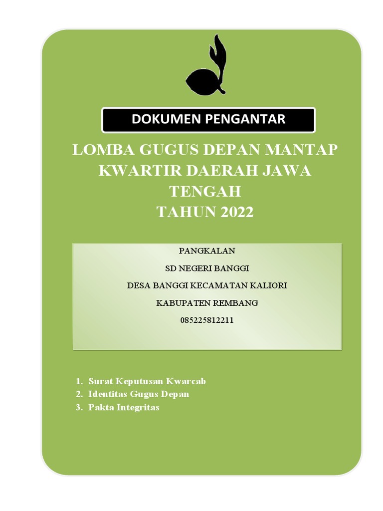 Lomba Gugus Depan Mantap 2023 Jateng | PDF