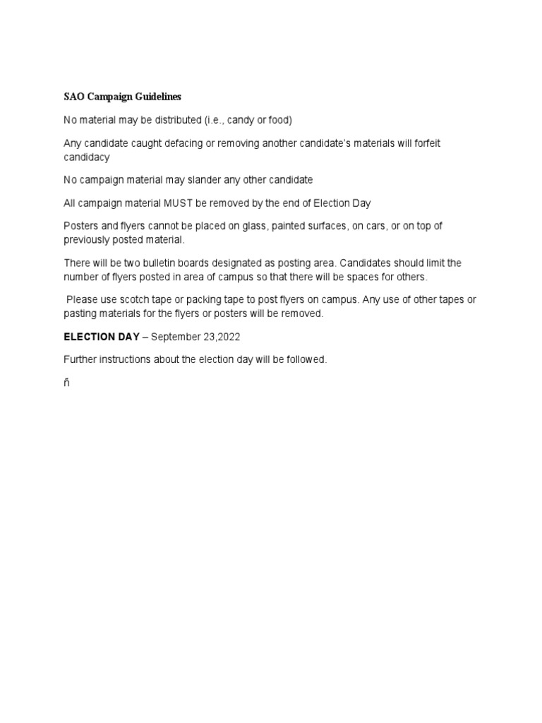 Campaign Guidelines.docx | PDF