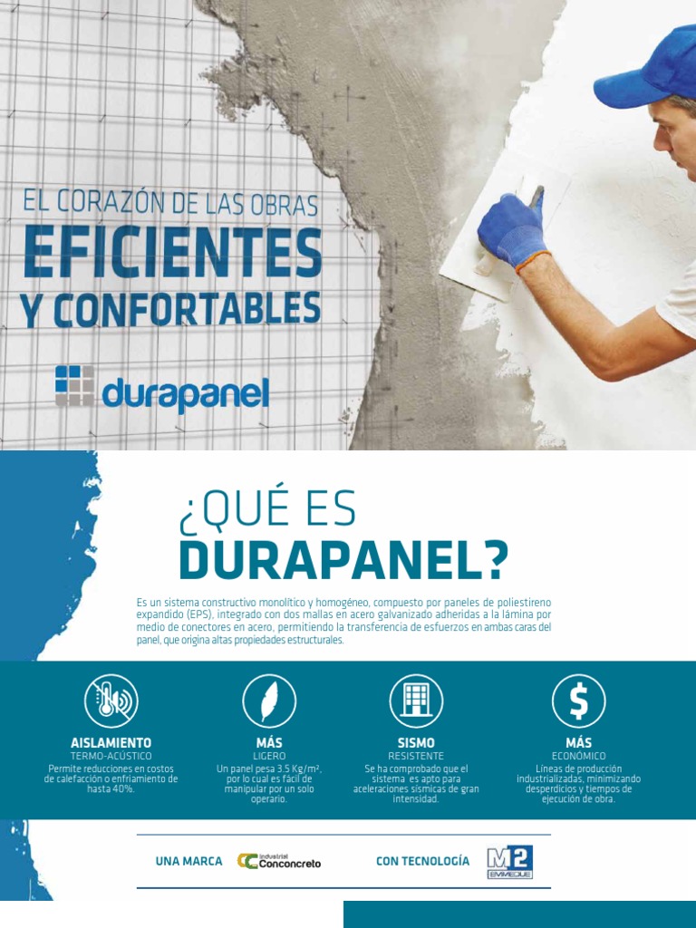 Brochure y Guia Instalacion Durapanel MPM 12 Sept 2016 | PDF | Hormigón ...