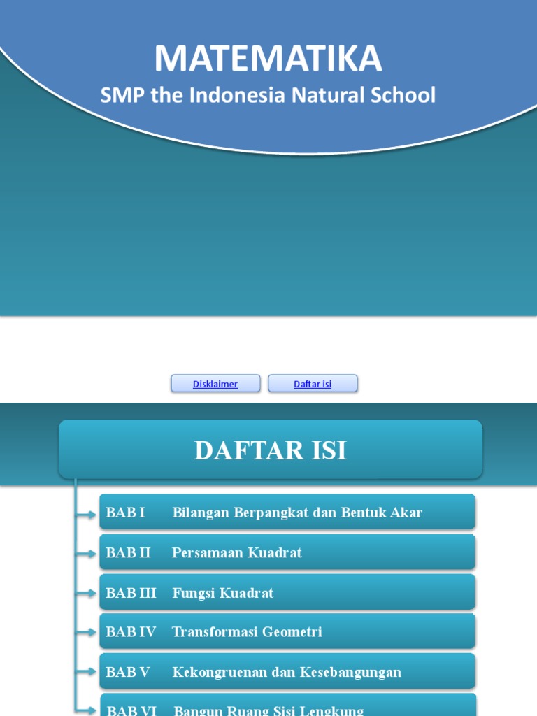 MTK Kelas 9 | PDF | Metode & Bahan Ajar