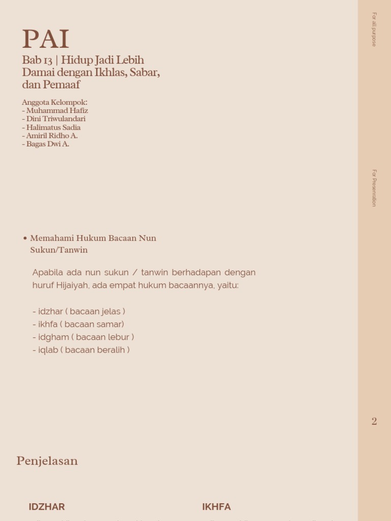 Presentasi PAI Kel. 5 | PDF