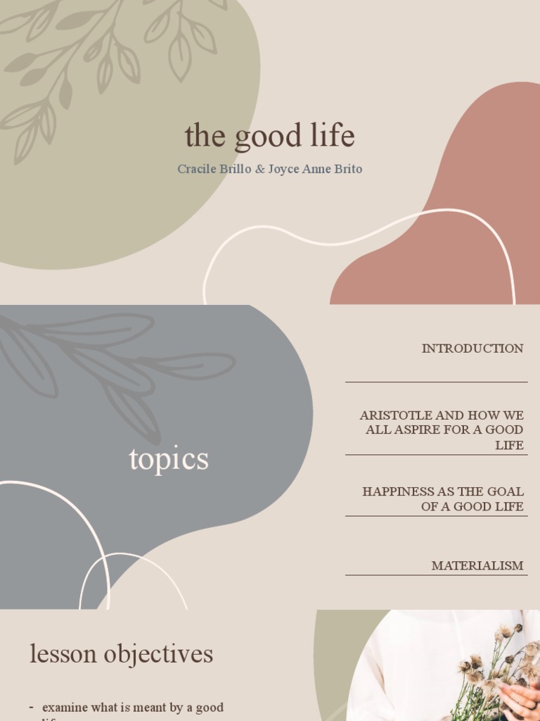 The Good Life | PDF | Aristotle | Reality