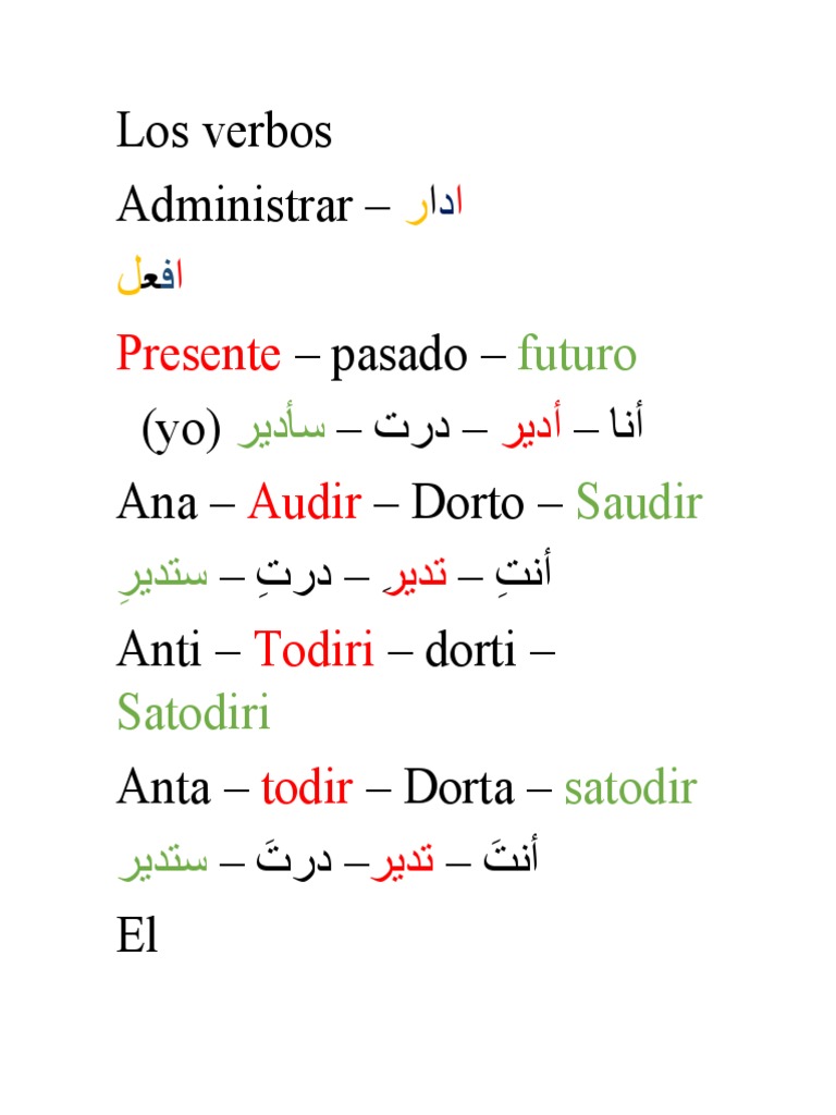 Arabe Nivel A1-A2 | PDF | Lingüística | Sintaxis