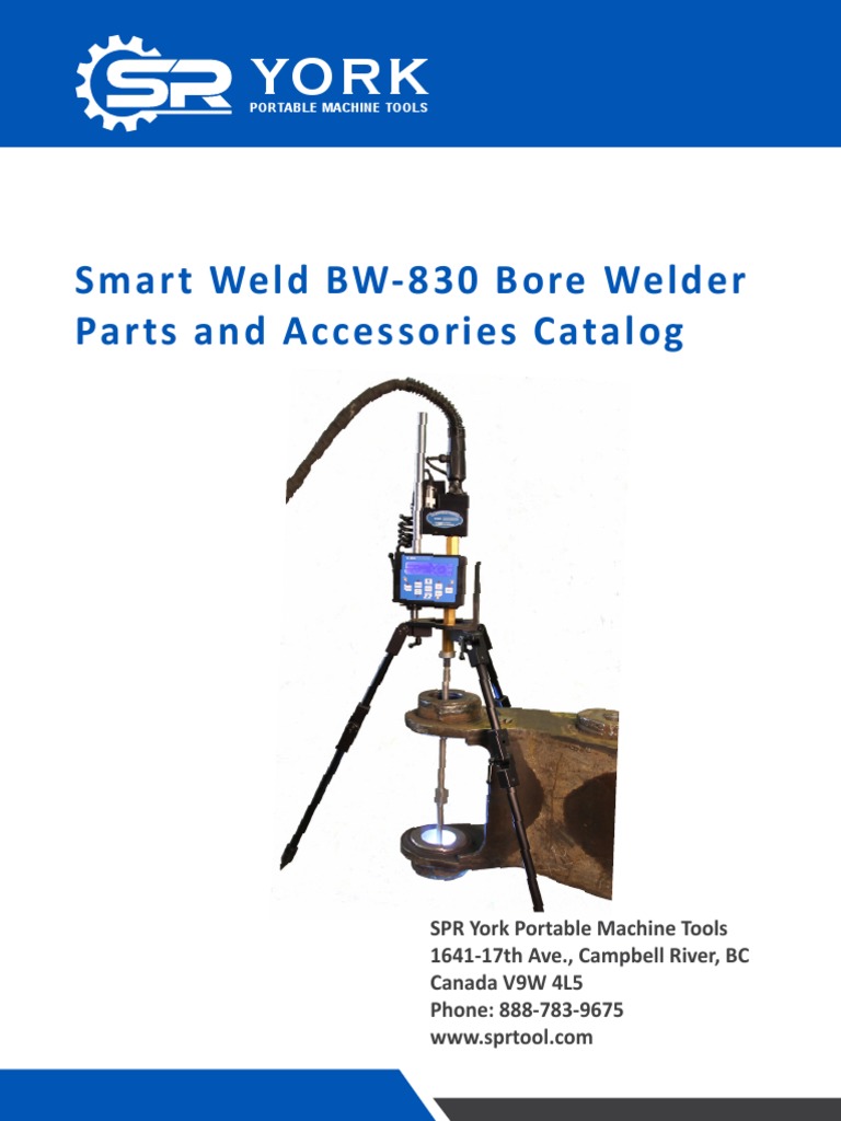 BW-830 Bore Welder Parts Catalog | PDF | Welding | Construction