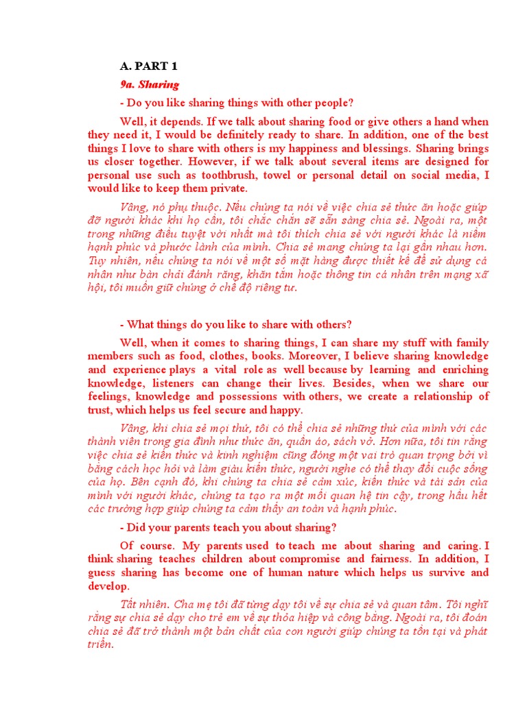 Ielts Speaking 2 | PDF