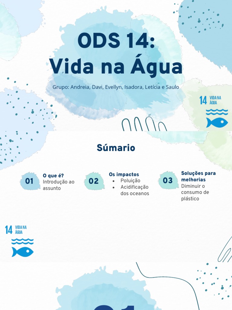 Ods 14 - Vida Na Água | PDF | Aquecimento global e mudança climática ...