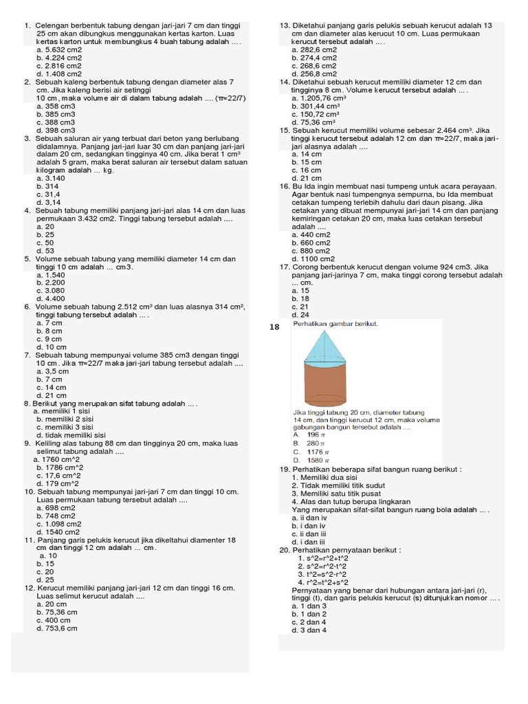 Soal Latihan PAT Klas 9 | PDF