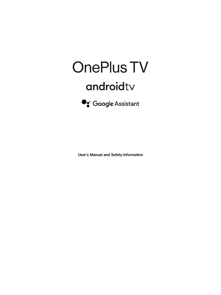 OnePlus TV Y Series 32Y1&40Y1&43Y1 User Manual PDF | PDF | Electronic Waste | Electrical Connector