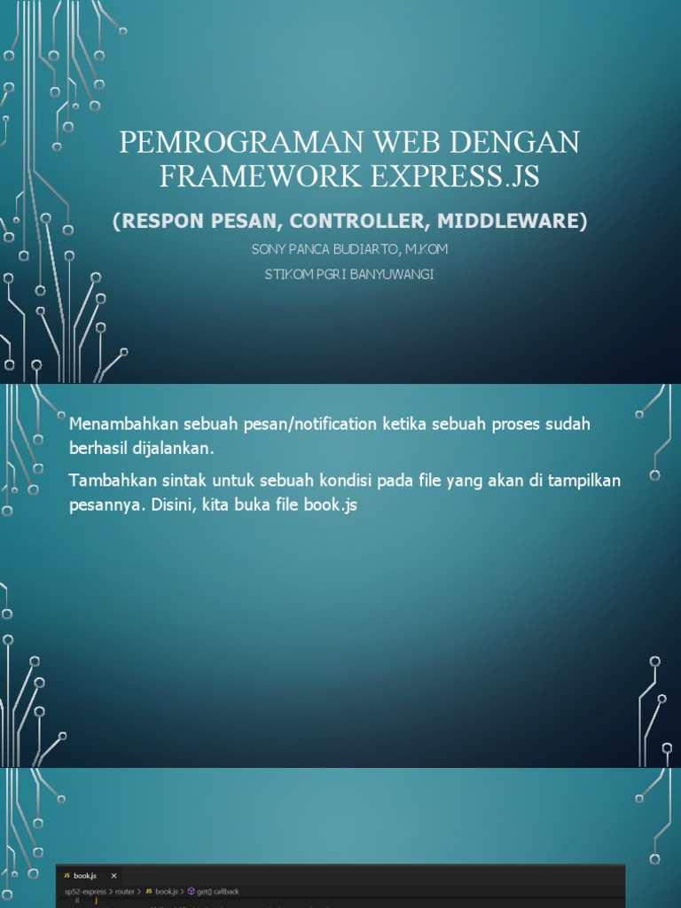 Response Pesan, Controller, Middleware | PDF