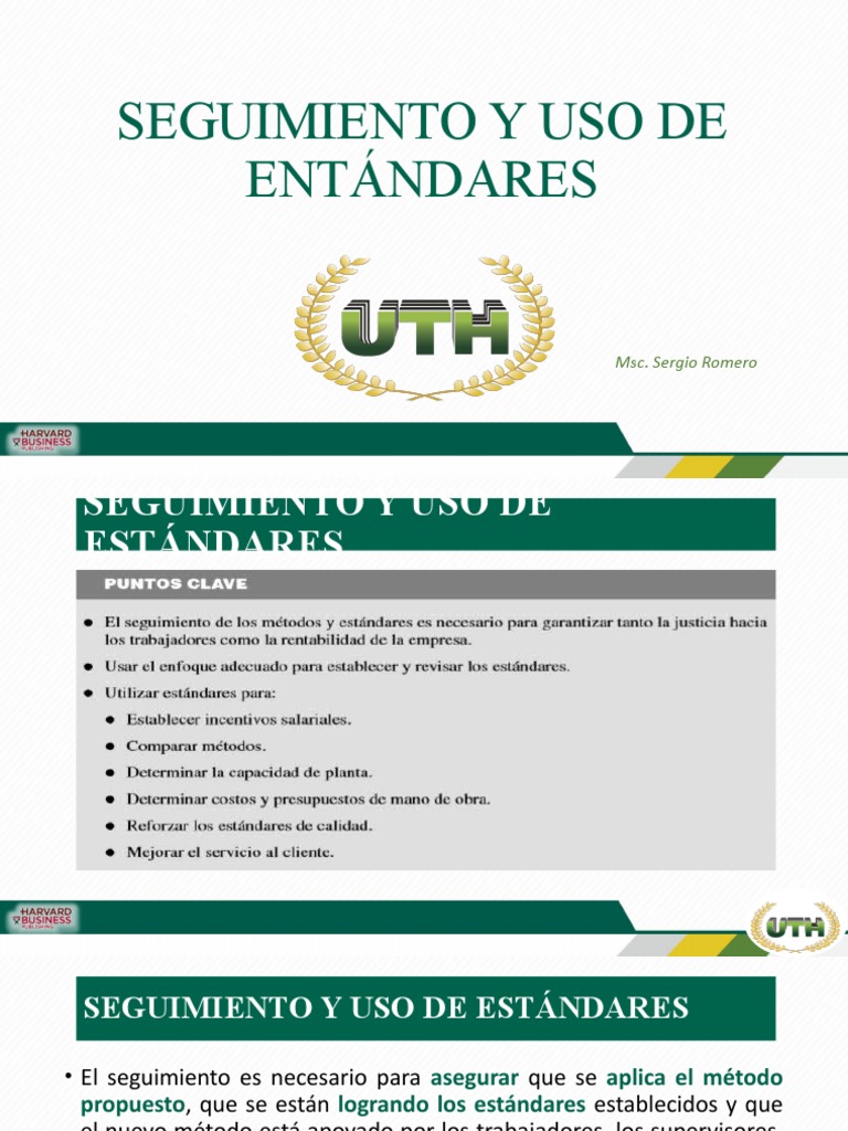 IM2 8 Seguimiento y Uso de Estandares | PDF | Economias