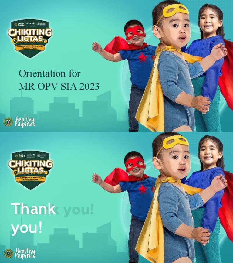 MR OPV SIA Chikiting Ligtas | PDF