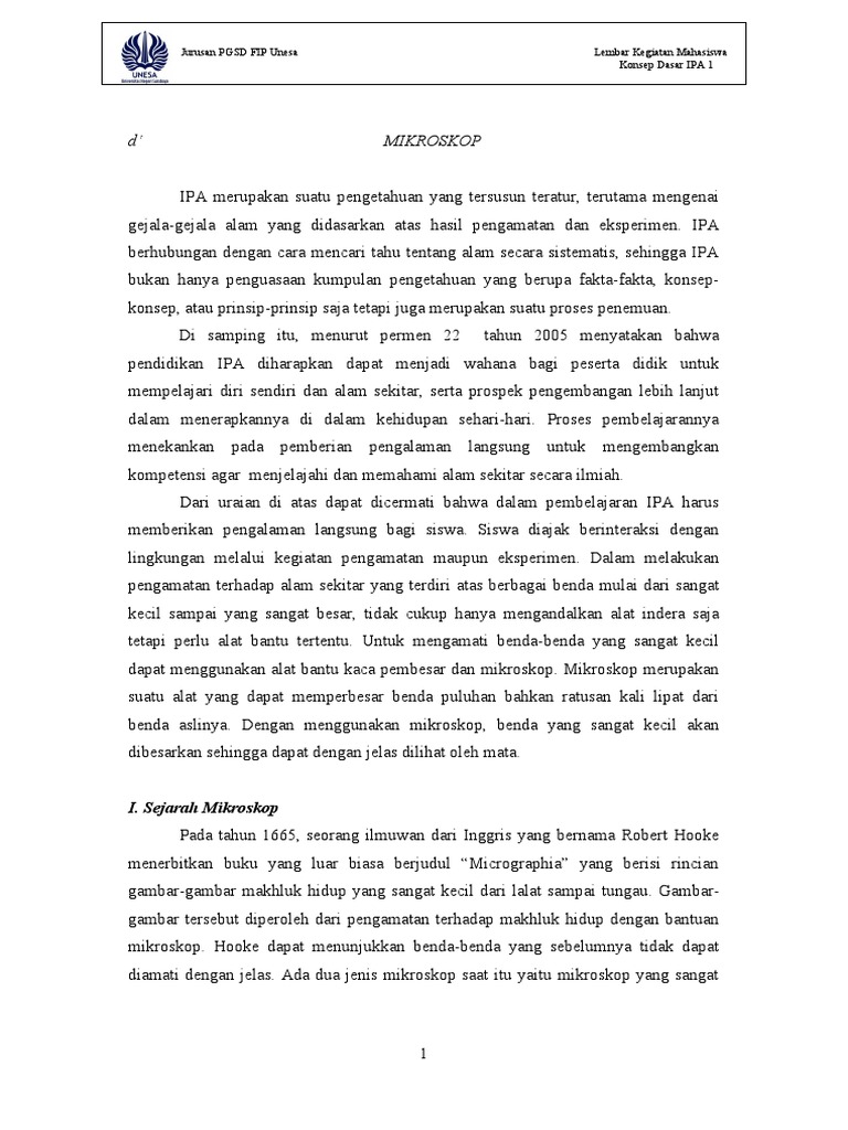 LKM IPA - 1 Lengkap | PDF