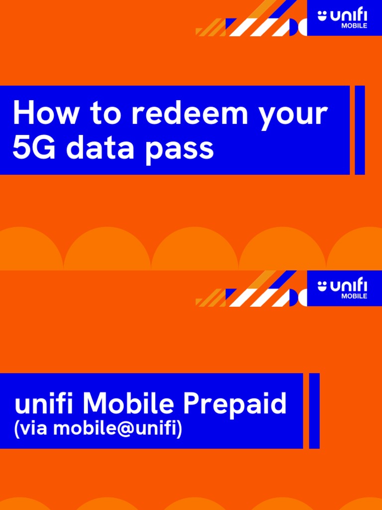 Redeem Your Unlimited 5G Data Pass | PDF | Mobile Telecommunications | Mobile Computers