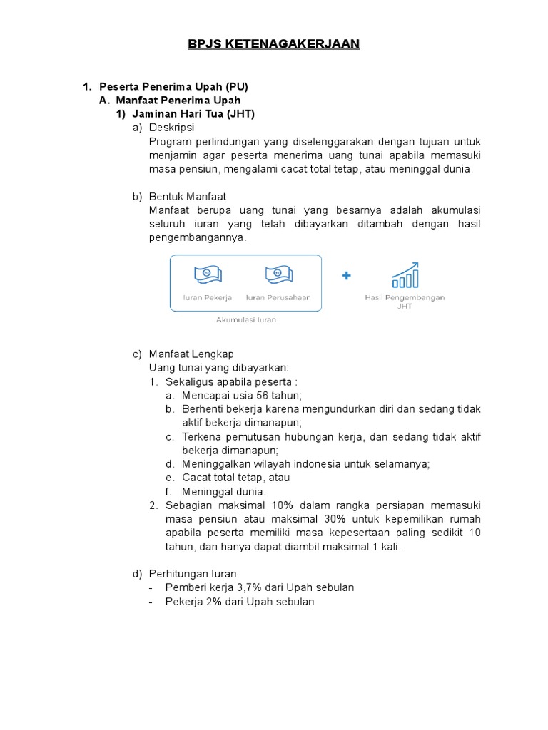 Bpjs Ketenagakerjaan: 1. Peserta Penerima Upah (PU) A. Manfaat Penerima ...