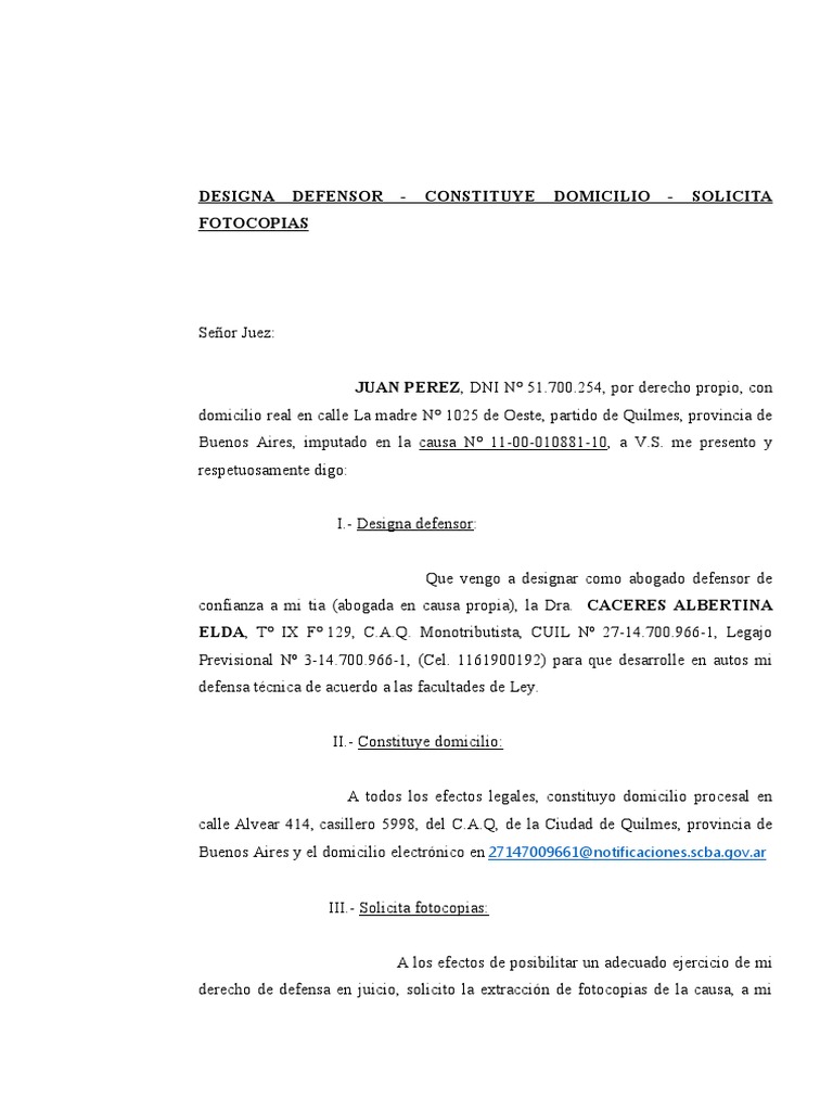 Designa Defensor | PDF