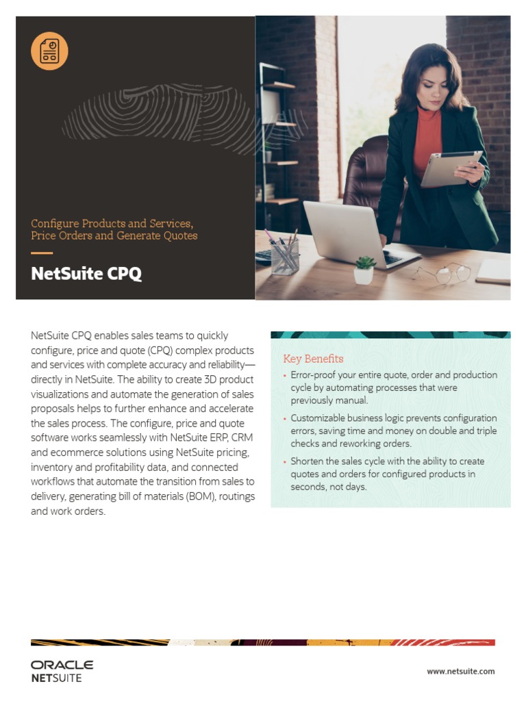 Ds Netsuite CPQ PDF | PDF | Sales | Enterprise Resource Planning