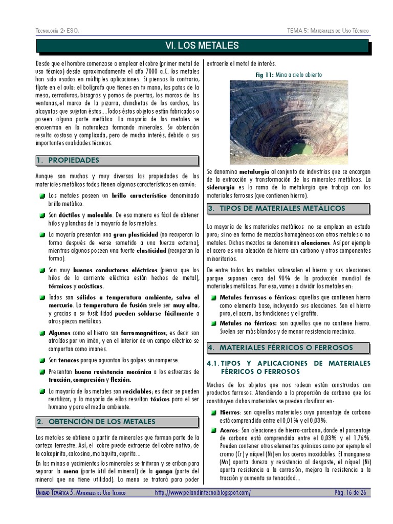 Los Metales | PDF | Hierro | Rieles