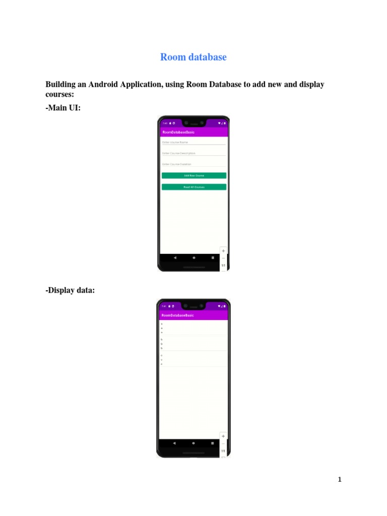 Exercise 9 Room Databasejava Pdf Databases Android Operating System 4031