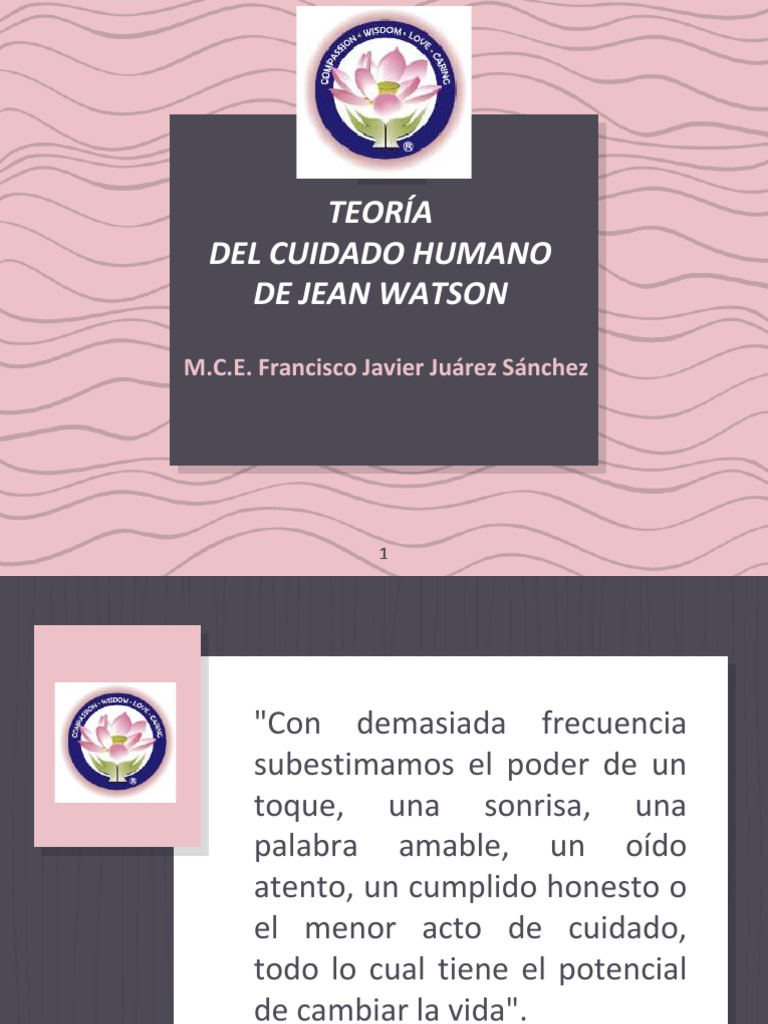 Jean Watson Theory | PDF | Enfermería | Teoría