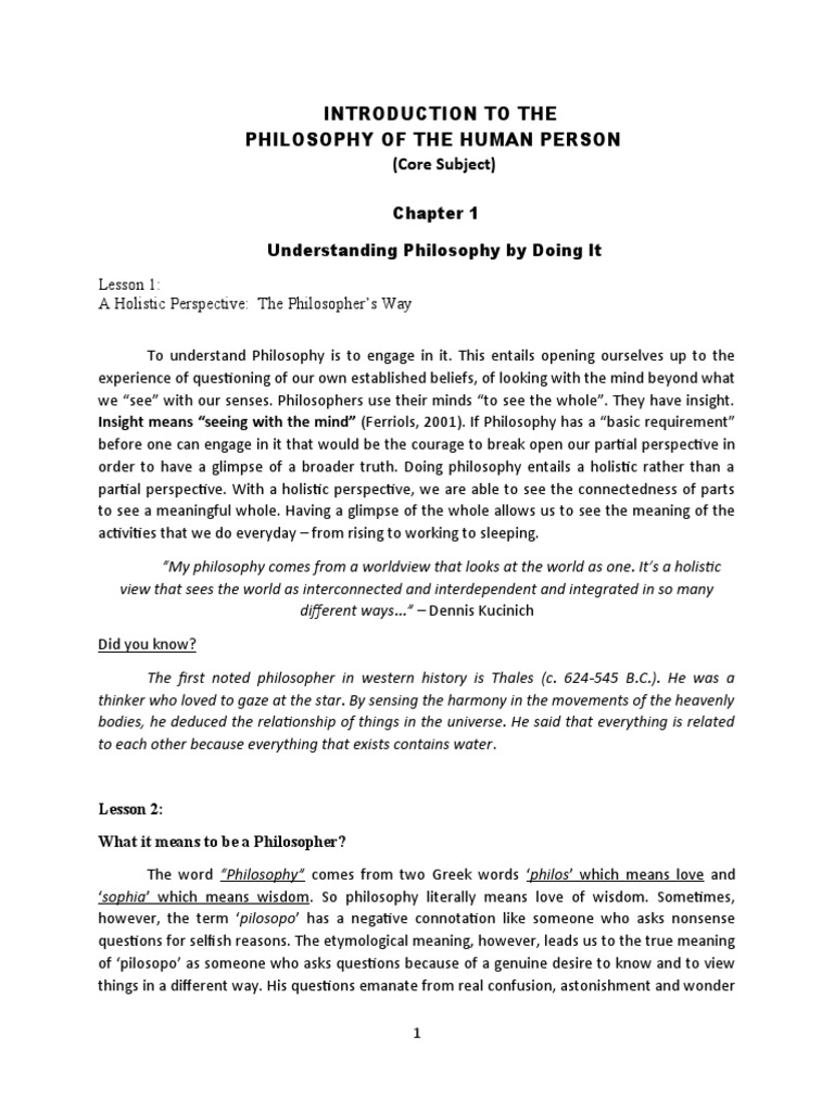 Intro To Philo Summary Chapters 1 4 ICt | PDF | Truth | Yin And Yang