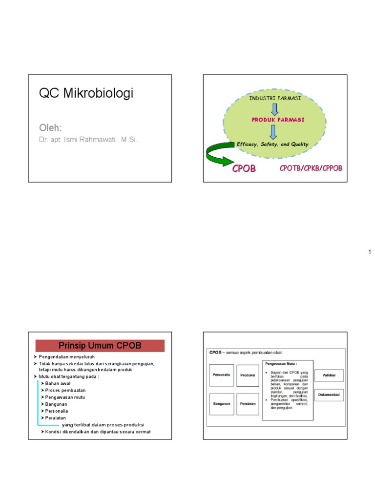 BU ISMI QC Mikrobiologi | PDF