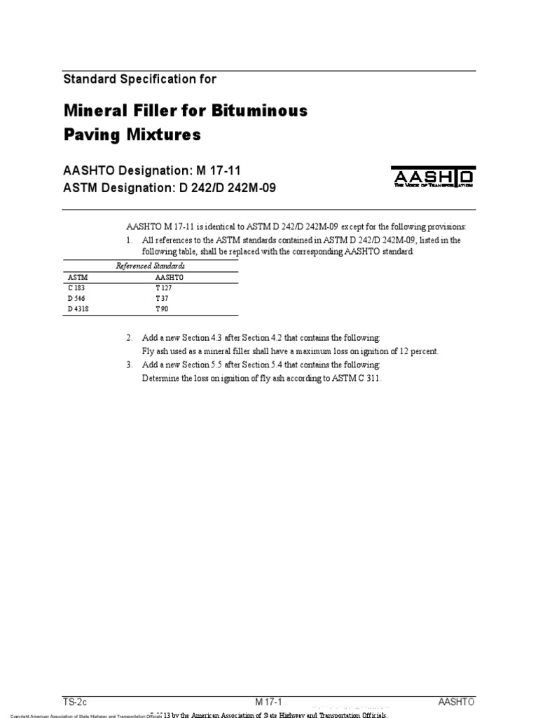 Aashto M 17 | PDF | Freedom Of Expression Law | Copyright Law