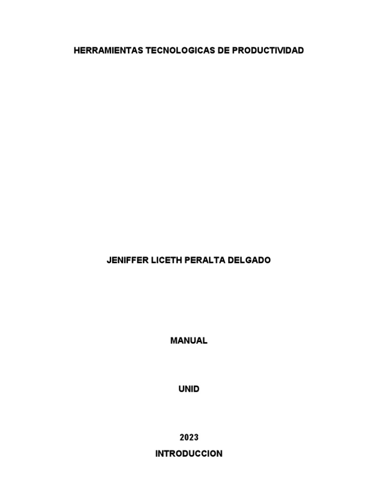Herramientas Tecnologicas de Productividad | PDF | Microsoft Excel | Hoja de cálculo