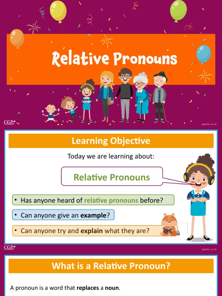 Relative Pronouns (Year 5) - E2PAT145 | PDF | Pronoun | Morphology