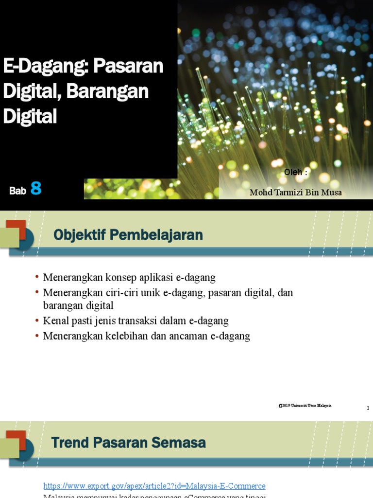 E-Dagang: Pasaran Digital, Barangan Digital: Oleh: Mohd Tarmizi Bin ...