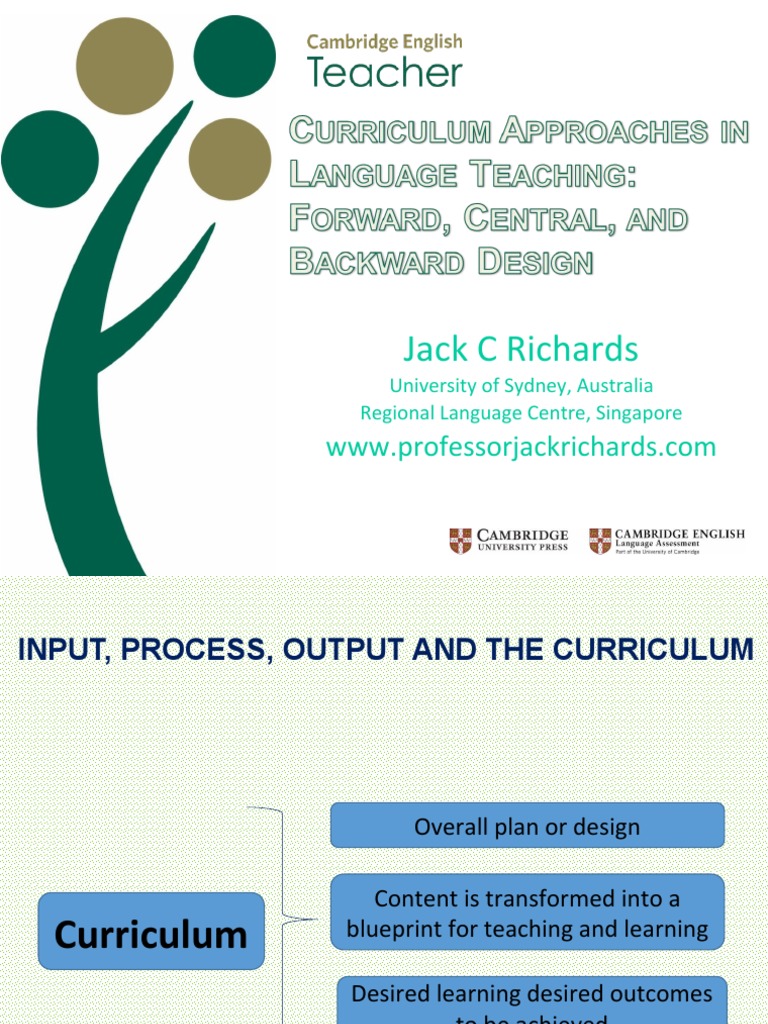 Curriculum Design in Language Teaching | PDF | Educational Assessment ...