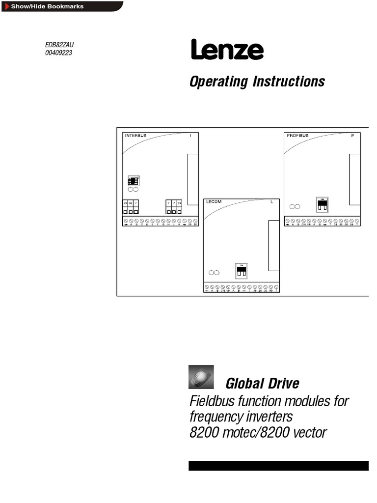 Lenze-8200-Motec-Vector-Frequency-Converter-Fieldbus-fuction-modules ...
