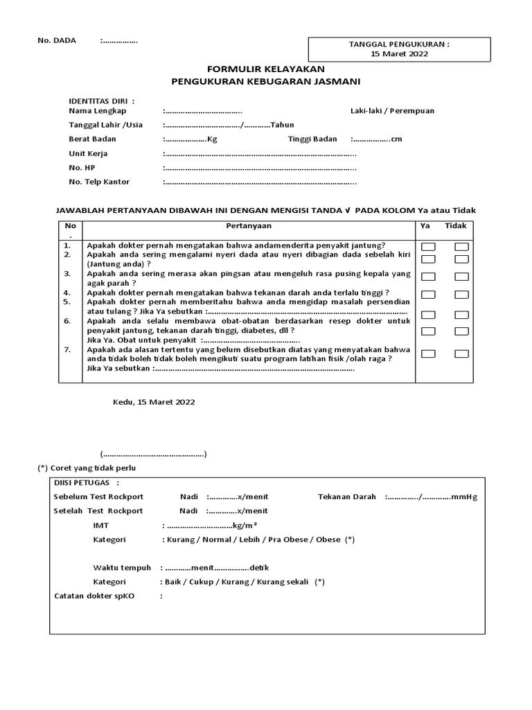 Lembar Kuisioner Par.Q | PDF
