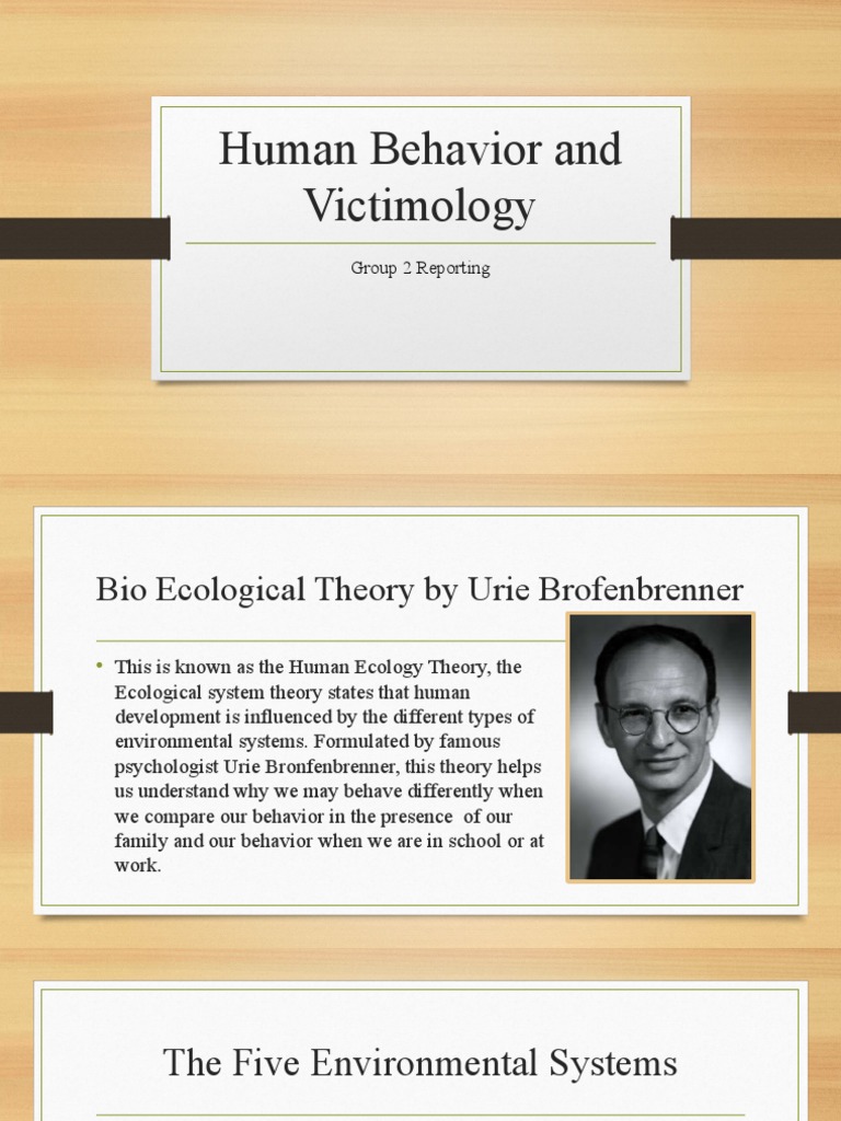 Human Behavior and Victimology | PDF | Human Development | Psychology