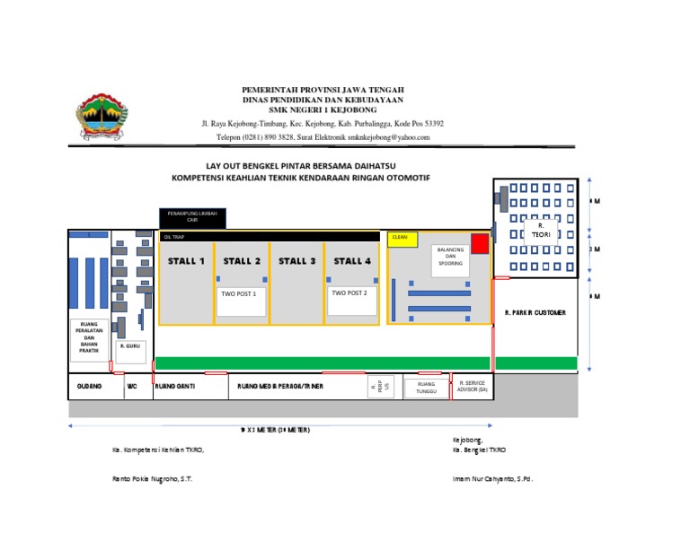 Lay Out Bengkel Tkro New PBD | PDF