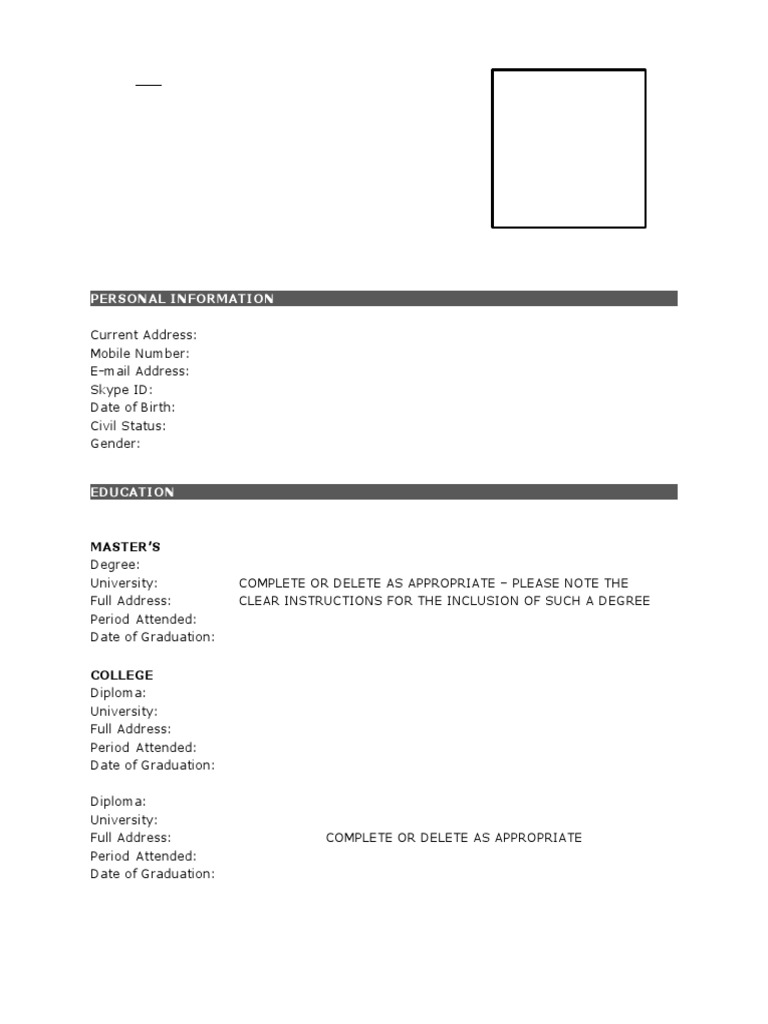 Chesham Alt Applicant Resume | PDF