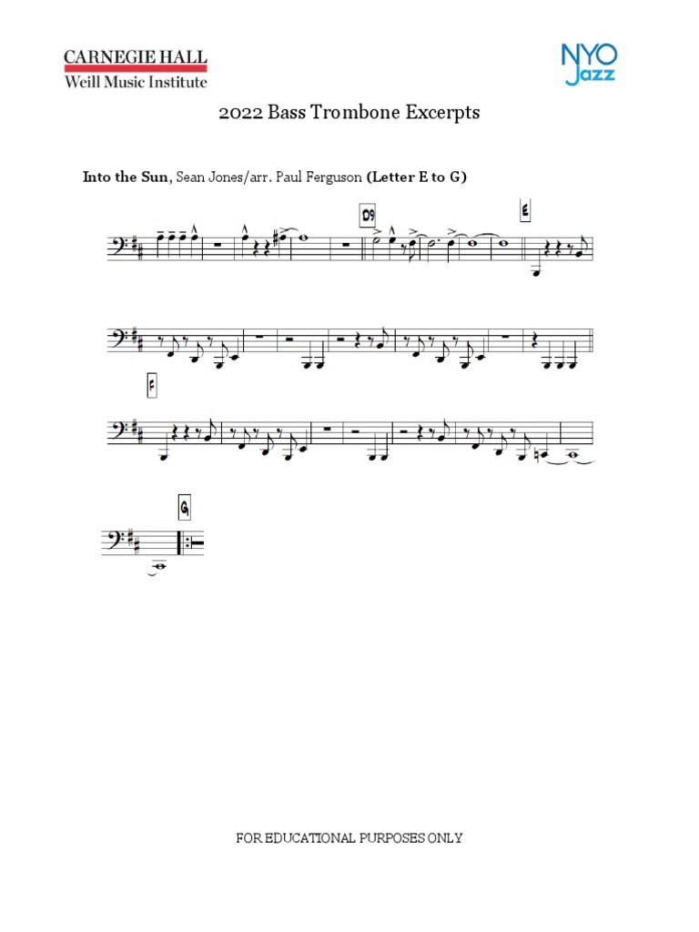 Bass Trombone Excerpts | PDF
